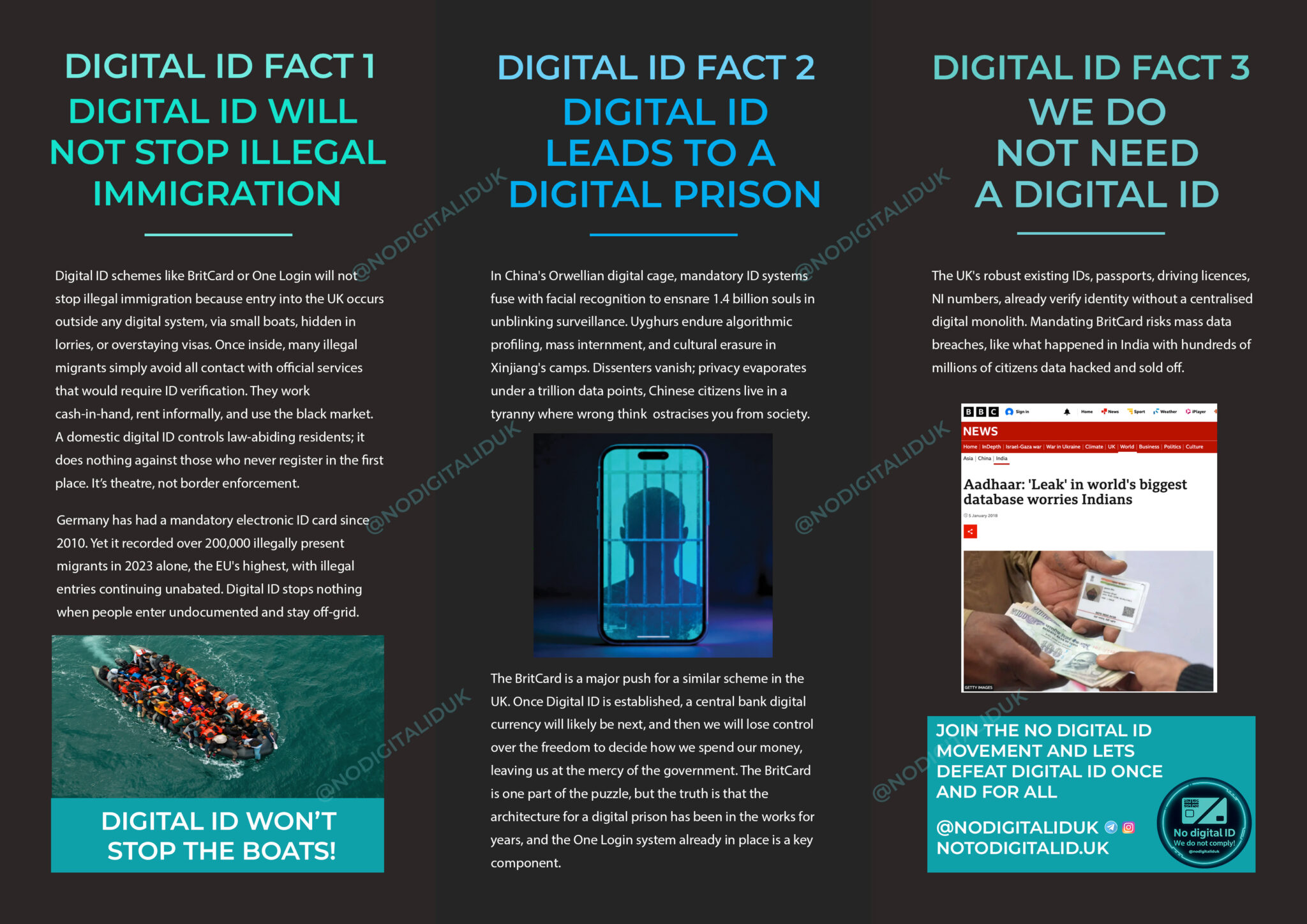 No Digital ID A4 Trifold Professional Leaflets (PRE ORDER) - No Digital ID